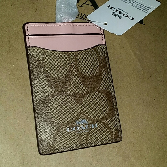 Coach | Bags | Coach Idbadge Lanyard In Signature Canvas | Poshmark